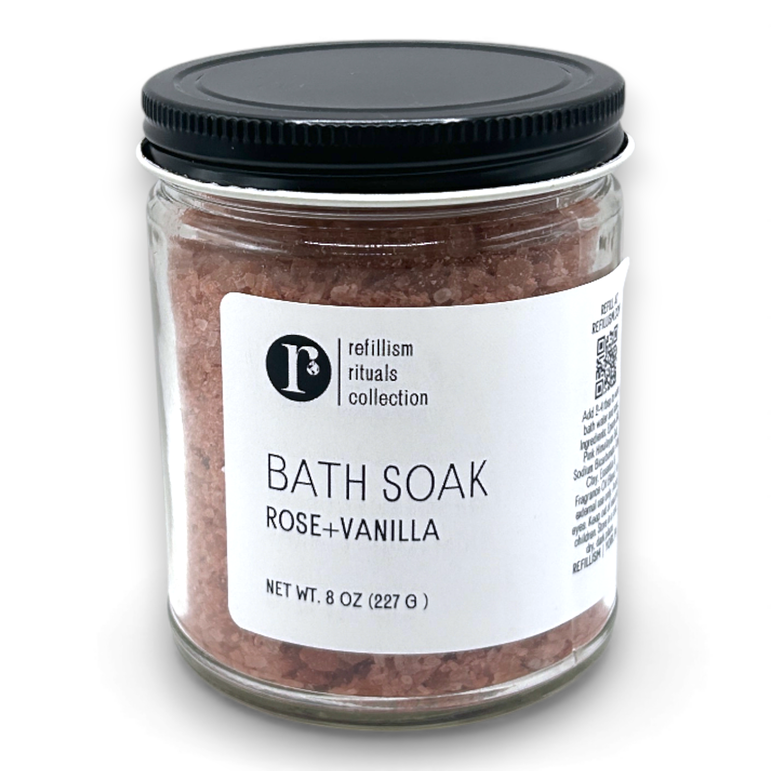 Bath Soak | Rose + Vanilla | Refillism Rituals Collection | 8oz
